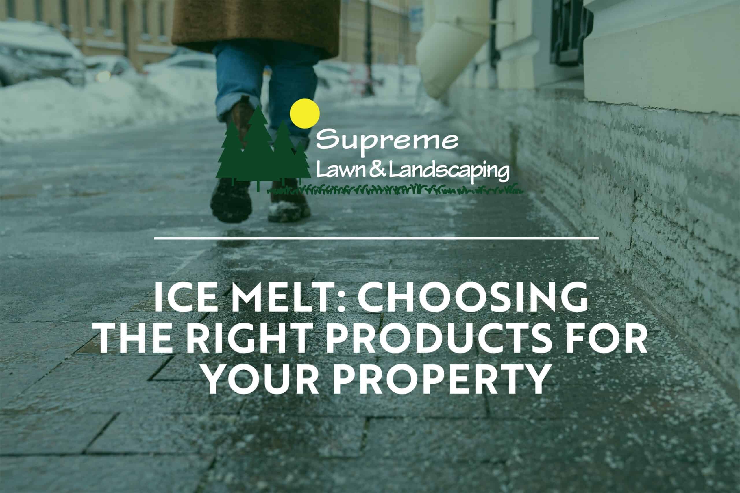 What Ice Melt Should I Use? | Supreme Lawn & Landscaping | St. Cloud, MN